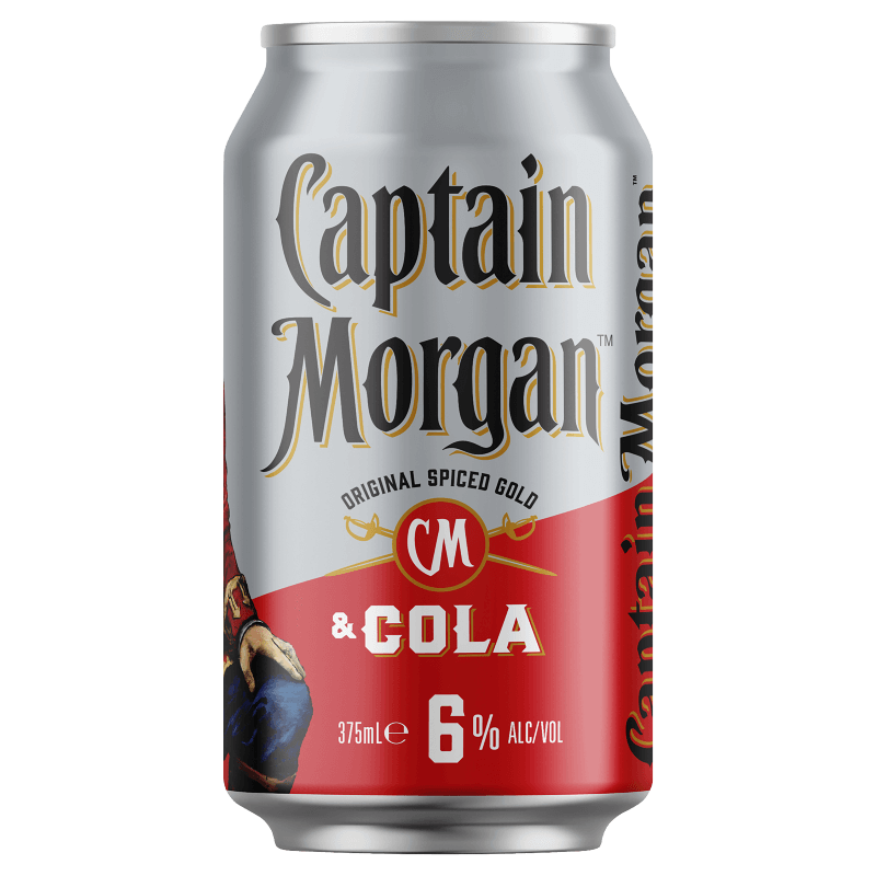 Captain Morgan Original Spiced Rum & Cola – Bathirst Liquor